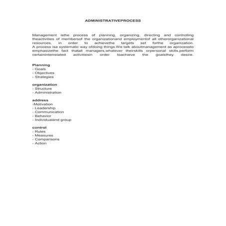 Administrative process | DOCX