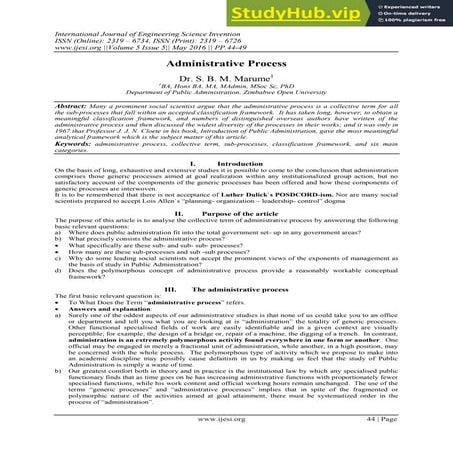 Administrative Process | PDF