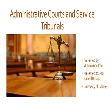 Administrative Tribunals, Administrative Law | PPTX