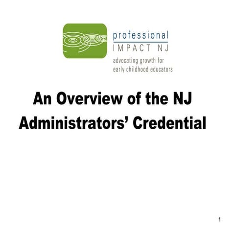 Administrators' credential presentation | PPT