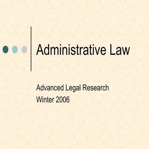 Admin law powerpoint | PPT