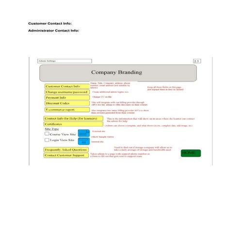 Admin setting | DOCX