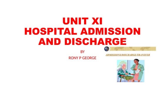 SOP for Admission of patient procedure.docx | Healthcare Industry ...