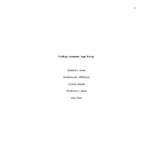 Common app essay sample 2 | DOCX
