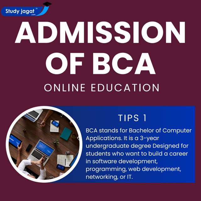 List Admission of BCA 2025 in Study Jagat | PDF