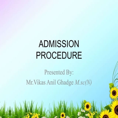 SOP for Admission of patient procedure.docx