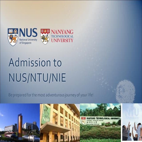 Admission To Nus | PPT