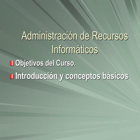 Administración Recursos Informáticos | PPT