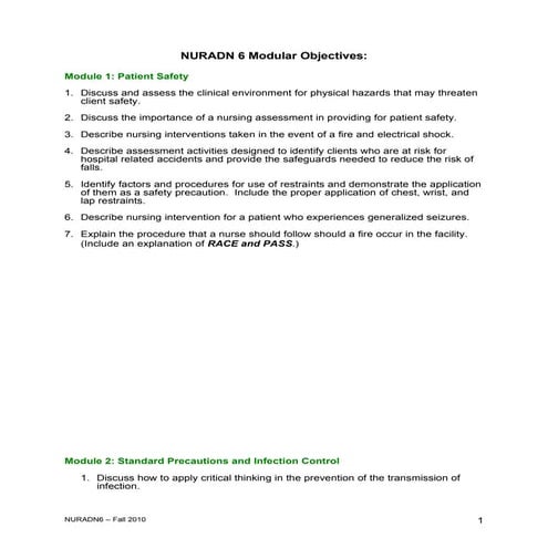 Adn 6 modules fall 2010 (1) | PDF