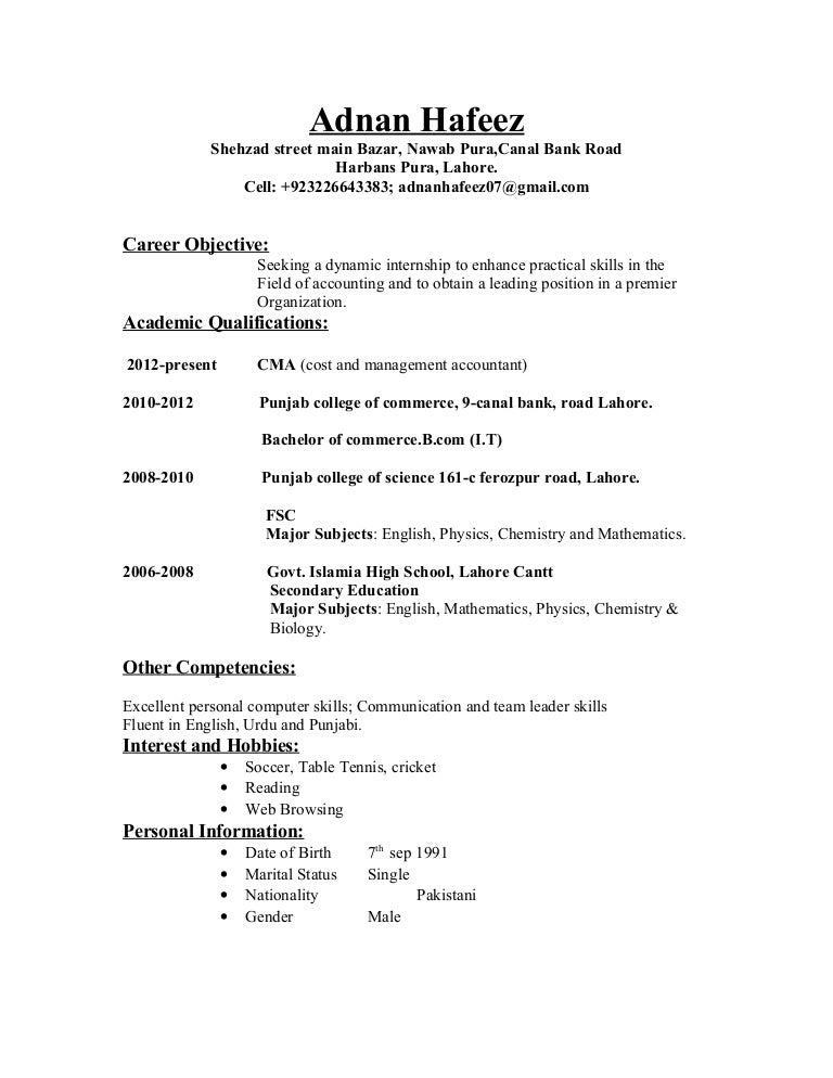 Adnan cv