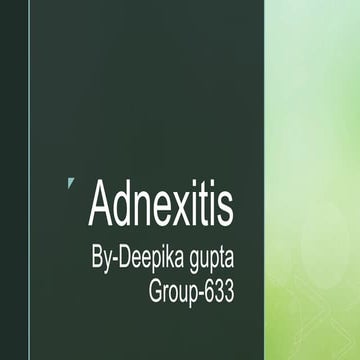 Adnexitis | PPTX