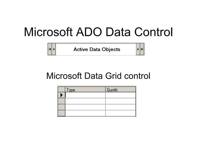 Visual Basic ADO | PPT Visual Basic ADO | PPT