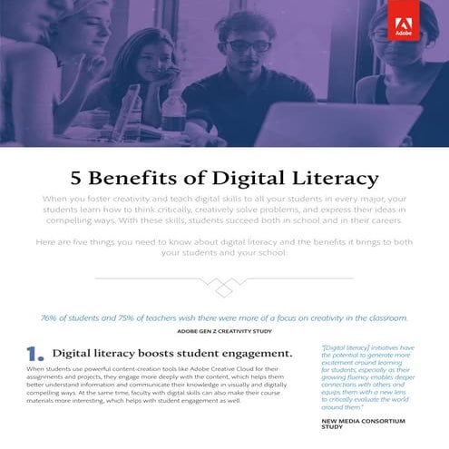 5 Benefits of Digital Literacy | PDF | Internet for Beginners | Internet