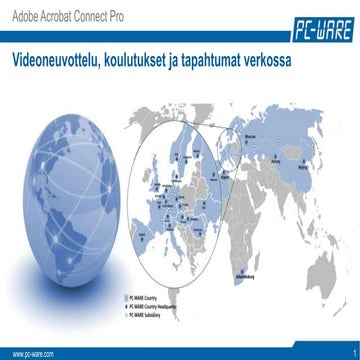 Adobe Acrobat Connect Pro esittely | PPT