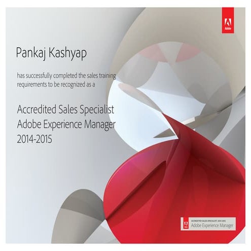 Adobe experience manager sales certificate assessment | PPT
