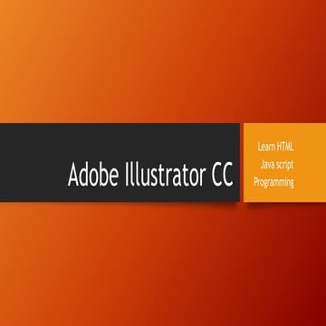Adobe Illustrator CC | PPTX