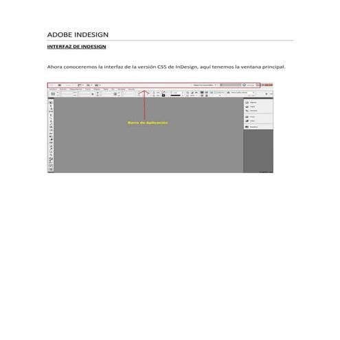 Adobe indesign interfaz | PDF