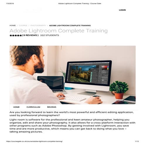 Adobe lightroom complete training course gate | PDF