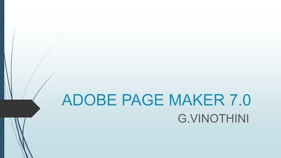 Adobe pagemaker | PPT