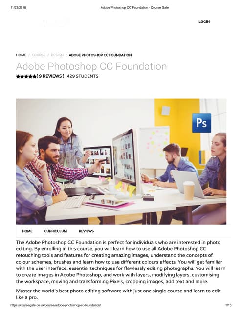 Soft Uni Certificate PhotoShop | PDF