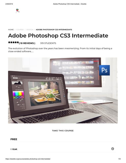 Adobe photoshop cs3 advanced level - edukite | PDF | Photo Editing Software | Computer Software ...