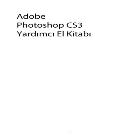 Adobe photoshop cs3 tr | PDF