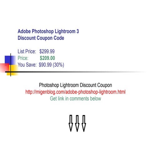 Adobe photoshop lightroom 3 discount coupon code | PPT