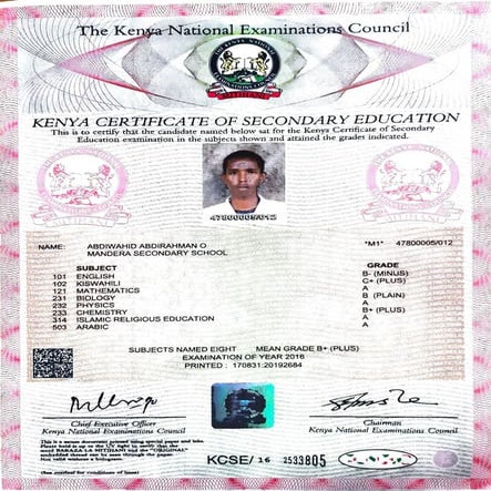 Kcse certificate for your study all the time | PDF