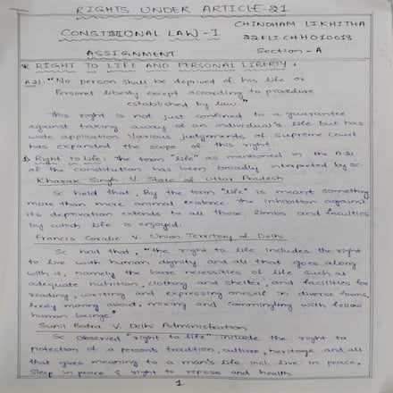 Case laws under Article-21 | PDF