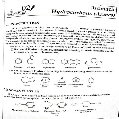 Aromatic hydrocarbons | PDF