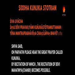 Siddha kunjika Stotram for reading english | PDF