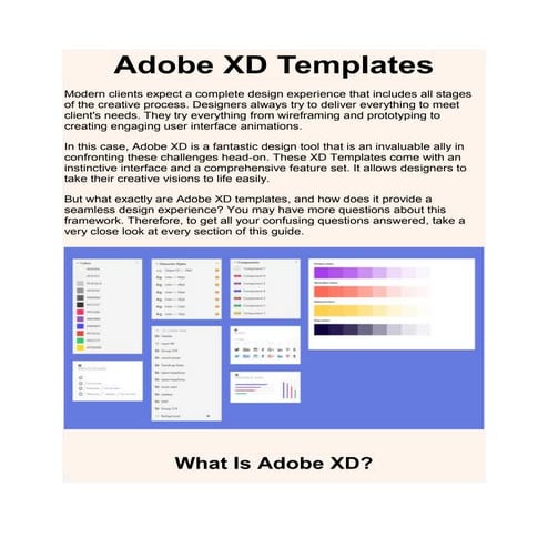 Free Adobe XD Templates from uibarn.com