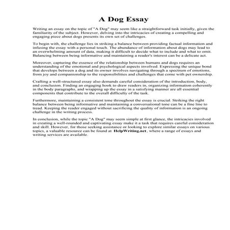 A Dog Essay.pdf