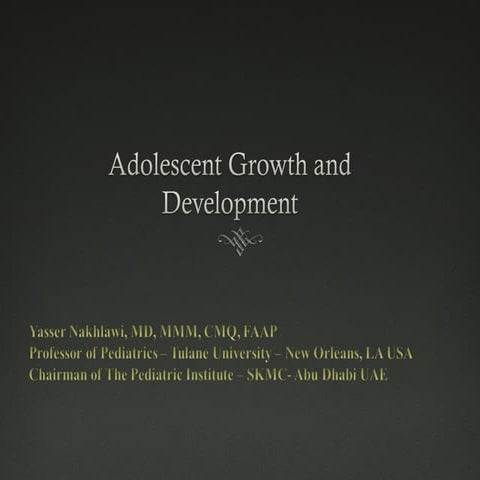 Adolecesent development 2 | PPT
