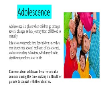 Adolescence Education.pptx | Reproductive Health | Diseases and Conditions