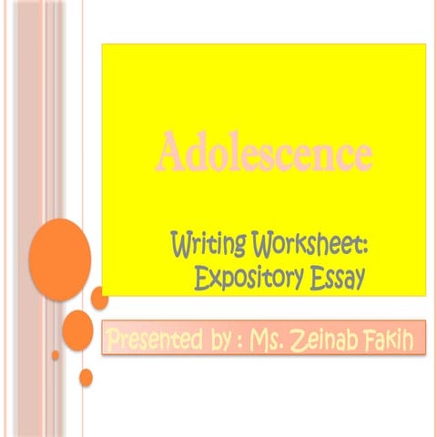 Adolescence expository essay Grade ppt.pptx