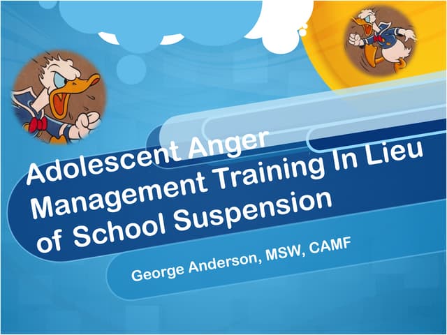 Group Therapy for Anger Management Curriculum | PDF