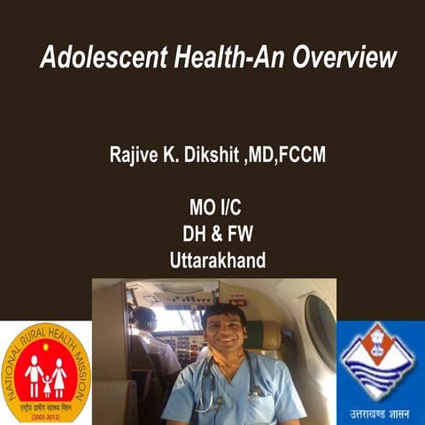 Adolescent health an overview | PPT