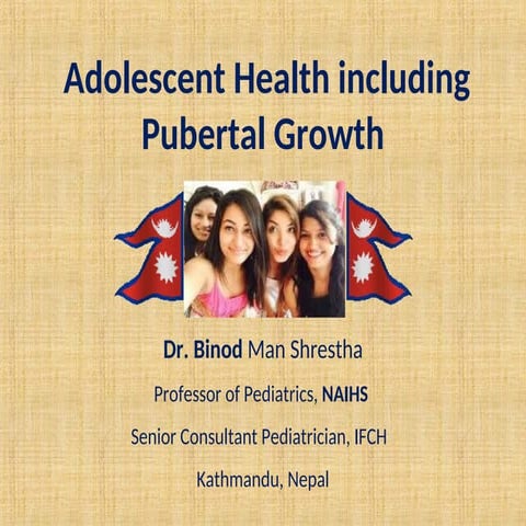 Adolescent Health including Pubertal Growth.ppt