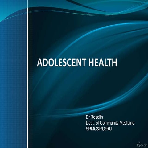 Adolescent Health | PPTX