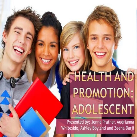 Growth and development of adolescence | PPTX