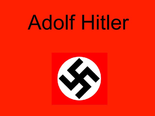 ADOLF HITLER PPT | PPTX
