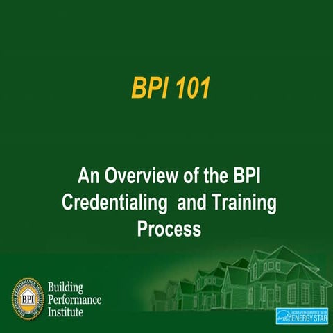 BPI Certification Overview | PPTX