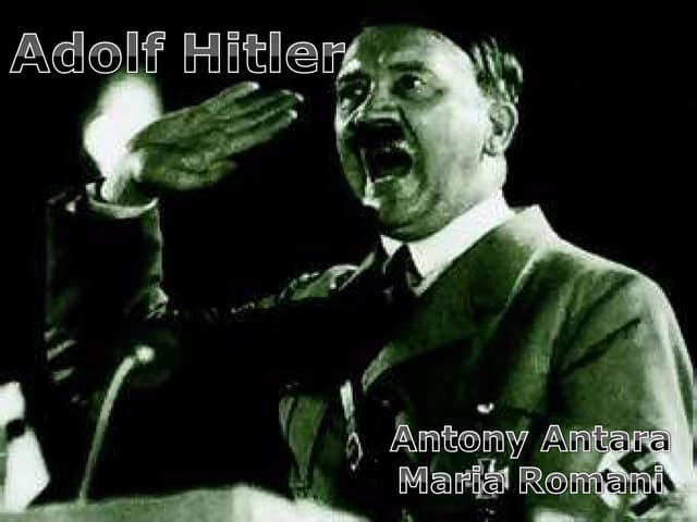 ADOLF HITLER PPT | PPTX