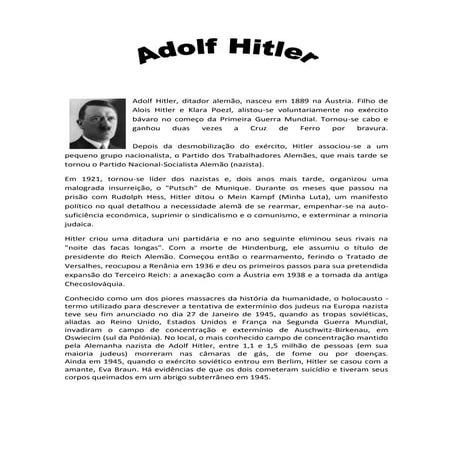 Discurso de Adolf Hitler - Prof. Altair Aguilar