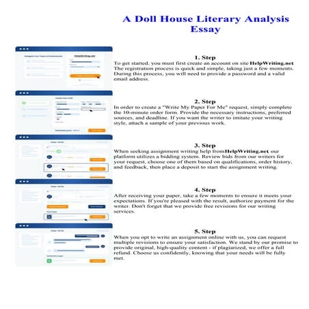 A Doll House Literary Analysis Essay | PDF