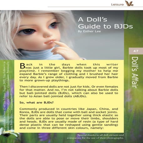 A Doll’s Guide To BJDs | PDF