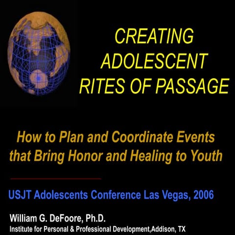 Adolescent Rites Of Passage | PPT