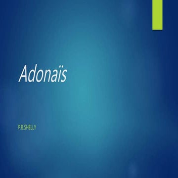Adonaïs | PPTX