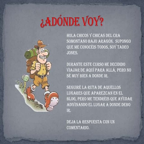 ¿A DÓNDE VOY? | PPTX